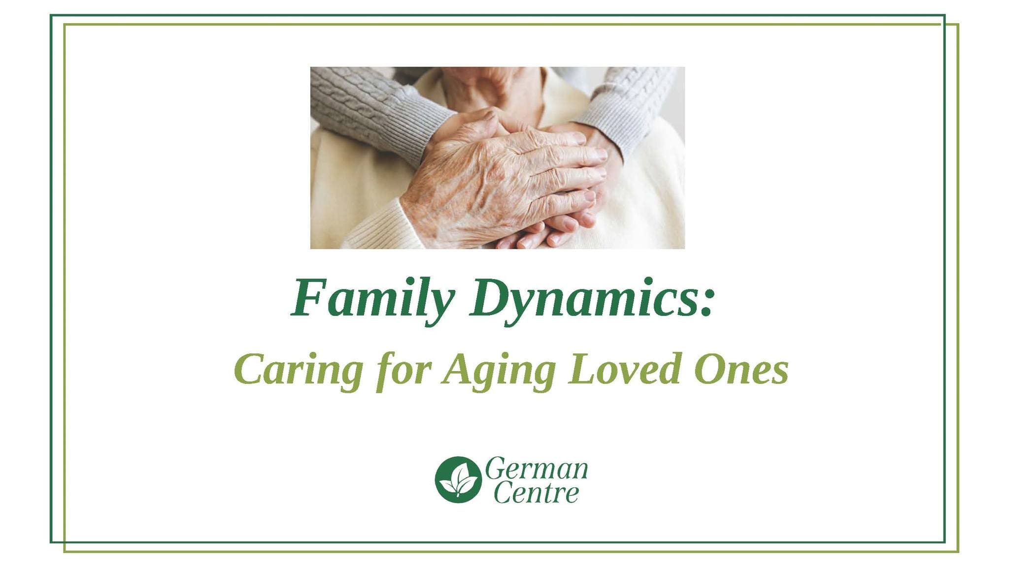 German Centre’s Biannual Speaker Series Shines Spotlight on Family ...